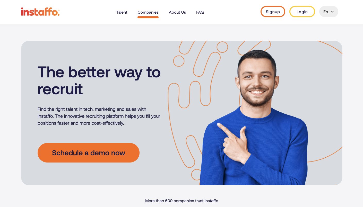 Instaffo | The Recruiting Platform for Tech, Marketing & Sales.