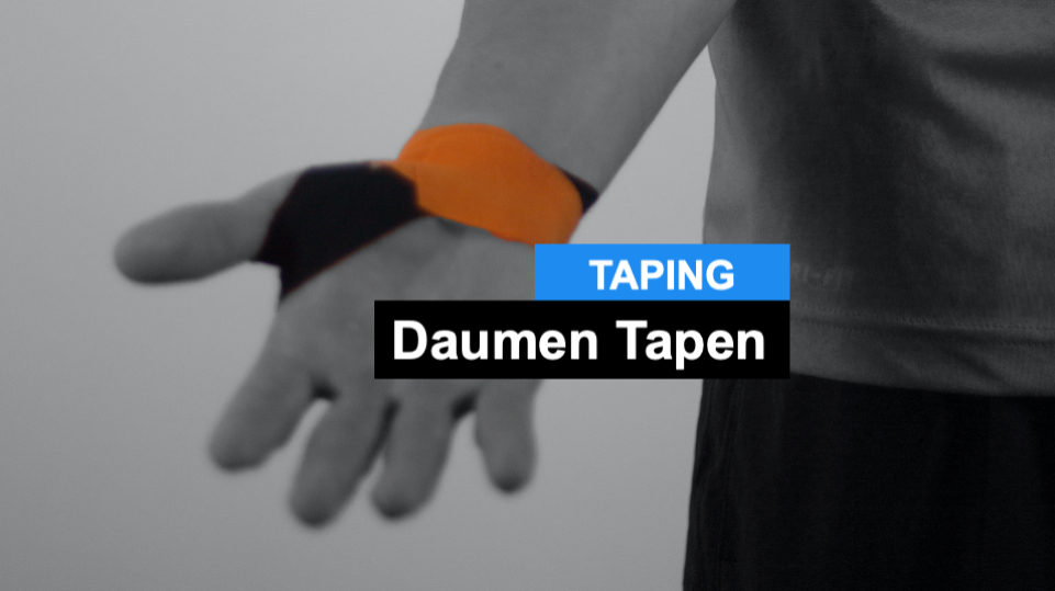 Daumen Tapen - Kinesiologie Taping Anleitung Daumen